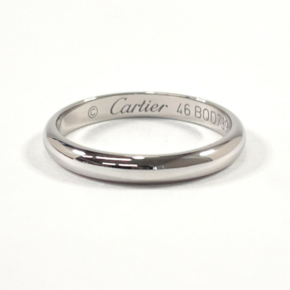 Cartier | Jewelry | Cartier Wedding Ring Pt95 Platinum Womens Silver ...